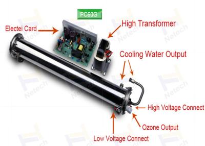 China 18-60g Ozone Generator Parts Ozone Water Purifier With  External Electrodes for sale