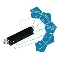 China 2g/H Quartz Tube Ozone Generator Parts Air Treatment Ozone Tube for sale
