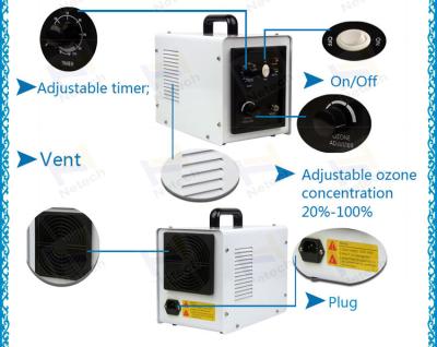 China Water And Air Treatment Hotel Ozone Machine Adjustable ozone 20% - 100% for sale