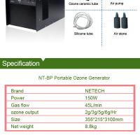 China Multifunction hotel o3 generator black air compressor 2m silicone tube for sale