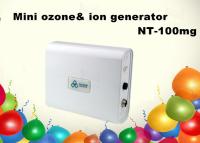 China While Mini 100mg Commercial Ozone Generator For Remove Smoke / Air Purifier 9W for sale