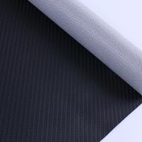 China 0.6mm PVC Synthetic Leather with Embossed Woven Pattern for Car Seats and Upholstery, 1.4-1.6m Width for sale