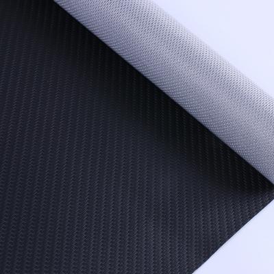 China 0.6mm PVC Synthetic Leather with Embossed Woven Pattern for Car Seats and Upholstery, 1.4-1.6m Width for sale