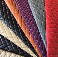 China Diamond Embroidery Quilted PVC Leather Car Footmat Material - Water Resistant Sponge Leather for Automotive Upholstery for sale