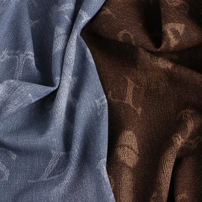 China 0.7mm Washed Denim PU Leather Cotton Bottom Fabric for Fashion Jacket and Pant - Lightweight Summer Material for sale