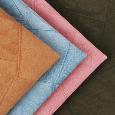 China Denim Check PU Leather Waterproof Washable Jacket - 0.7mm Thick with Cotton Bottom for Casual Wear for sale