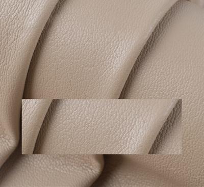 China 0.65mm Suede Bottom Lychee Protein PU Leather for Garments, Handbags & Shoes - Smooth Handfeel Material for sale