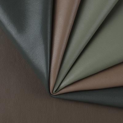 China 0.8mm Cotton Base Protein PU Leather for Clothing, Jackets, Bags and Shoes Material for sale