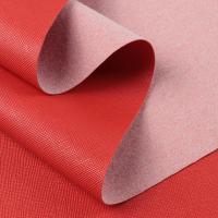China 1.0mm Brushed Bottom PVC Saffiano Leather Fabric for Handbags, Luggage & Furniture for sale