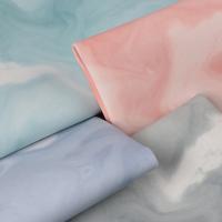 China 1.0mm Digital Printing Marble PVC Faux Leather with Brushed Bottom for Handbags and Cosmetic Bags for sale