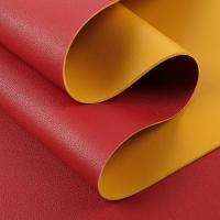 China 1.8mm Waterproof PVC Artificial Leather Double-Sided Mixed Color Napa Material for Handbags & Furniture for sale