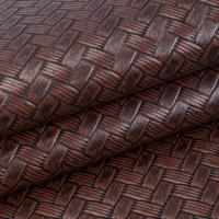 China 0.6mm Big Mat Weave Woven Knitted PVC Leather for Packaging, Bags, and Accessories for sale