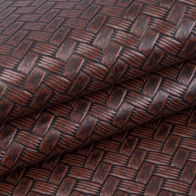 China 0.6mm Big Mat Weave Woven Knitted PVC Leather for Packaging, Bags, and Accessories for sale