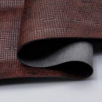 China 0.6mm-0.7mm Vintage Weave Knitted PVC Faux Leather for Packaging Boxes, Phone Cases and Bags for sale