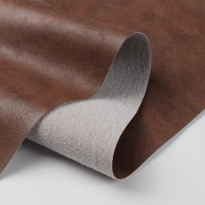 China 1.0mm Retro Oil Brush PVC Leather for Bags, Furniture & Accessories - Scratch Resistant Faux Leather Material for sale