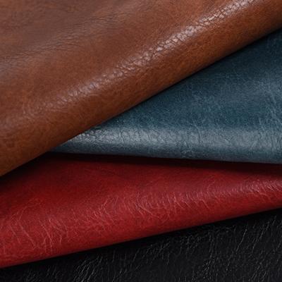 China 1.2mm Retro Vintage PVC Faux Leather with Elephant Grain - Soft Brush Backing for Bags, Furniture & Apparel for sale