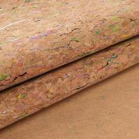 China 0.5mm Real Wood Cork Vegan Leather for Handbags, Luggage & Accessories - Eco-Friendly PU Material for sale