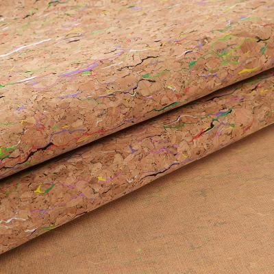 China 0.5mm Real Wood Cork Vegan Leather for Handbags, Luggage & Accessories - Eco-Friendly PU Material for sale
