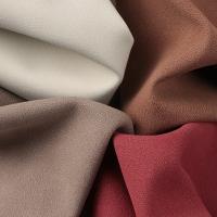 China 1.0mm Retro Yangbuck PU Leather with Imitation Cotton Velvet Bottom for Shoes Boots Bags for sale