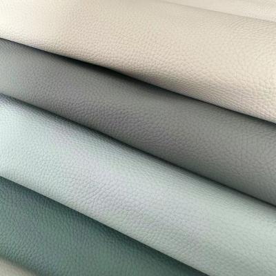 China 1.3mm Cat Scratch Resistant PVC Faux Leather with Lychee Pattern for Furniture and Automotive Upholstery for sale