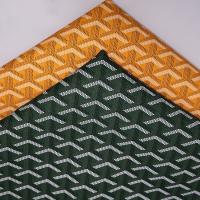 China Imitated Goyard Style PVC Leather with Brushed Base for Handbags, Packaging Boxes, and Phone Cases - Multiple Color Options for sale
