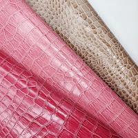 China Glossy Crocodile Embossed PVC Leather for Wine Jewelry Box Packaging 650mm Width Material for sale