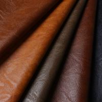 China 1.0mm Retro Crazy Horse Soft Semi-PU Leather with Brushed Bottom for Bags Furniture Decoration Packaging for sale