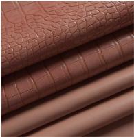 China 1.2mm Crocodile Pattern Semi-PU Leather Fabric for Handbags, Belts and Packaging Materials for sale