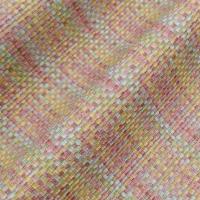 China 0.8mm Rainbow Straw Mat Woven PVC Leather Fabric for Handbags, Phone Cases & Cosmetic Boxes for sale