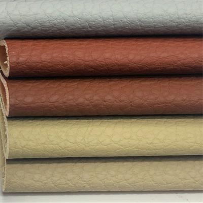 China 1.2mm Litchi Microfiber Leather Fabric - Eco-Friendly Upholstery Material for Sofas and Car Seats for sale