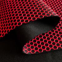 China 1.0mm Honeycomb Printed Anti-Slip Silicone Leather for Sports Gloves and Protective Gear for sale