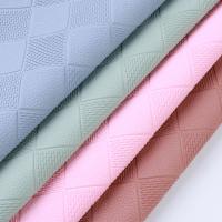 China 1.1mm Diamond Embossed PVC Automotive Leather for Car Floor Mats and Seat Cushions with Anti-slip Properties for sale