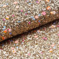 China 1.2mm Thick Sequins Bright Candy Glitter PU Leather for Handbags, Phone Cases & Accessories for sale