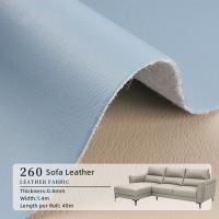 China 0.8mm Thickness Fine-Grained Brushed Cloth-Backed PVC Leather for Furniture Upholstery and Musical Instruments for sale