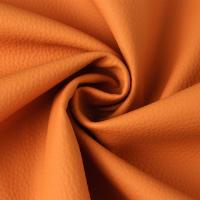 China 1.0mm Thickness PVC Sofa Leather with Litchi Texture for Furniture and Car Interiors for sale