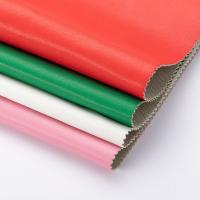 China Custom Protein PU Leather with Cotton Backing - 0.7mm Thickness Washable Clothing Material for sale