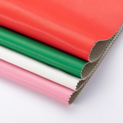 China Custom Protein PU Leather with Cotton Backing - 0.7mm Thickness Washable Clothing Material for sale