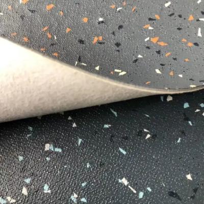 China 2mm Quartz Vinyl Flooring Tiles with High Abrasion Resistance for Bus and Train Transportation for sale