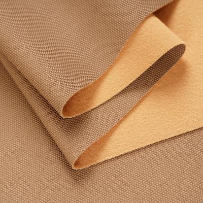 China Skin Feeling Linen Semi PU Leather Fabric 1.4mm for Handbag Furniture Shoes for sale