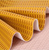 China Color Multi-Choice Straw Mat Leather Plaid PVC Weaving Artificial Leather for Handbag Bag Shoe for sale