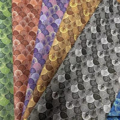 China PVC Peacock Printed Faux Leather Fabric 1.4mm for Bags Notebooks Phone Cases for sale