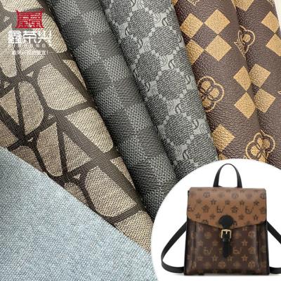China Wholesale Printed PVC Faux Leather 0.8mm 140cm Width for Bags Phone Cases Table Mats for sale