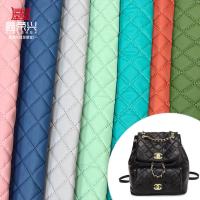 China 3mm Thick PVC Quilted Sponge Suede Faux Leather - 135-140cm Width, Waterproof & Scratch-Resistant for Furniture for sale