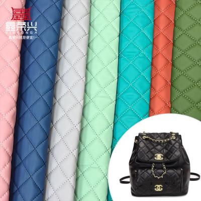 China 3mm Thick PVC Quilted Sponge Suede Faux Leather - 135-140cm Width, Waterproof & Scratch-Resistant for Furniture for sale