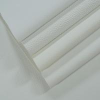 China PVC White Embossed Digital Printing Synthetic Artificial Leather 0.7mm 140cm for Bag Notebook Phone Shell Table Mat for sale