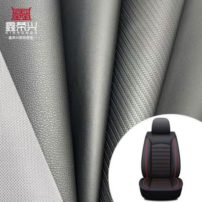 China 160cm Wide 0.6mm PVC Synthetic Leather for Car Seats and Furniture - Waterproof Scratchproof Material with Mesh Backing for sale