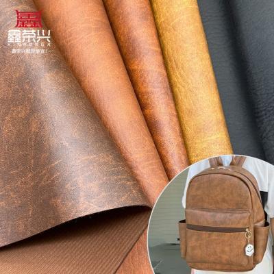 China 1.4mm PVC Elephant Texture Synthetic Leather for Bag Sofa Household Faux Leather Material 145cm Width for sale