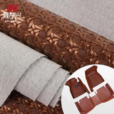 China 1.2mm Thickness 140cm Width PVC Embossed Synthetic Leather for Car Seats and Furniture for sale