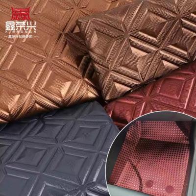 China XR-1029-4 PVC Grain Pattern Synthetic Leather Fabric 1.2mm Thick 140cm Wide for Car Seats and Furniture for sale