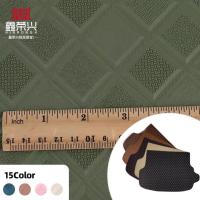 China PVC Antiskid Rhombus Embossed Synthetic Leather 1.1mm 150cm for Car Seats Sofa Bags for sale